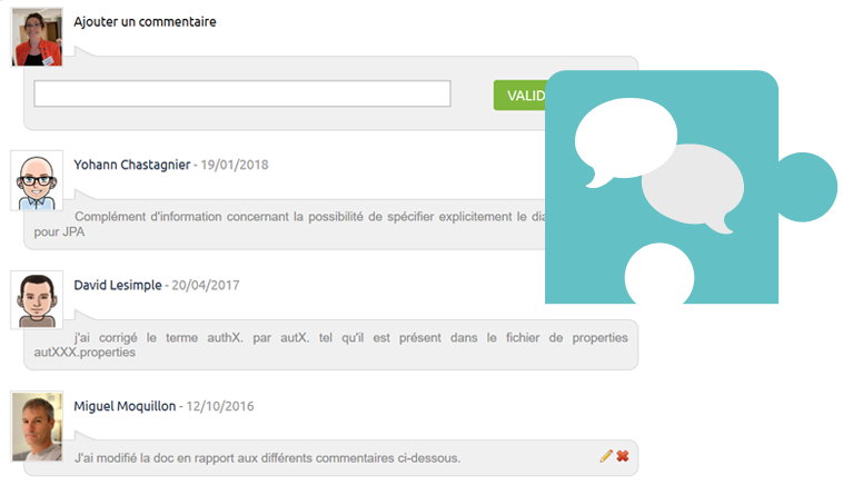 Réagissez, dicutez à travers les commentaires - Silverpeas